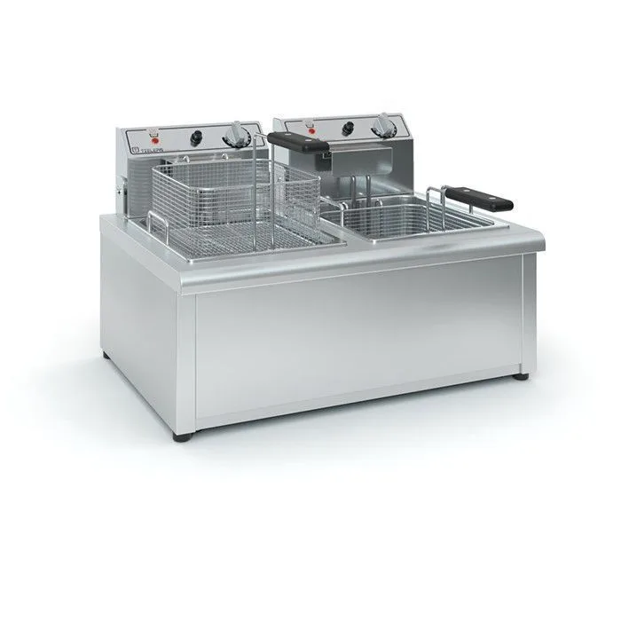 Επαγγελματική Φριτέζα Ηλεκτρική F1002 - 2x7lt / 00837 | Geniko Emporio